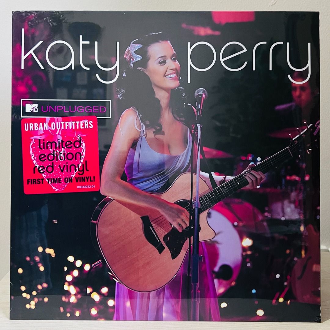 [LP, NEW] Katy Perry - MTV Unplugged (Red Vinyl), Hobbies & Toys, Music & Media, Vinyls on Carousell