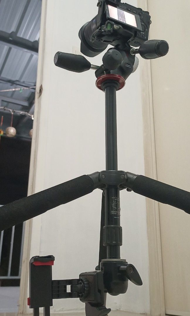 Manfrotto MHXPRO-3W + TMK-233B Heavy Duty Tripod Double Headed in one ...