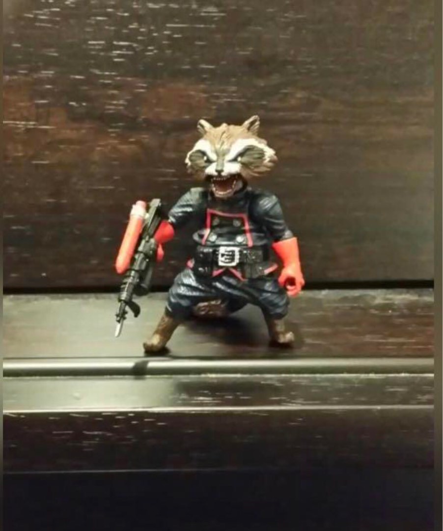 MARVEL LEGENDS ROCKET RACCOON BAF COMIC VERSION 6 inch series, Hobbies ...