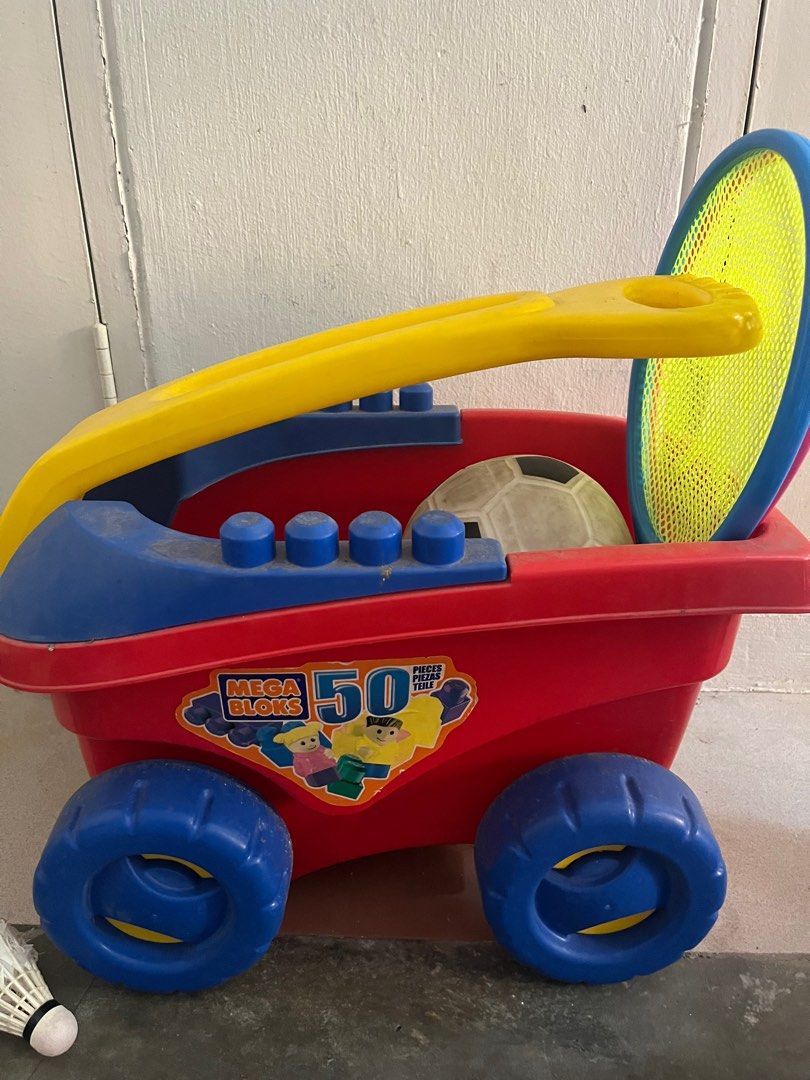 Mega bloks blocks builder and wagon, Babies & Kids, Infant Playtime on ...