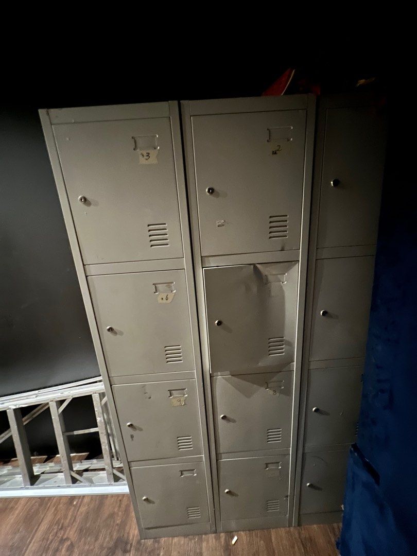 Metal cabinet with locks shelves, Furniture & Home Living, Furniture ...