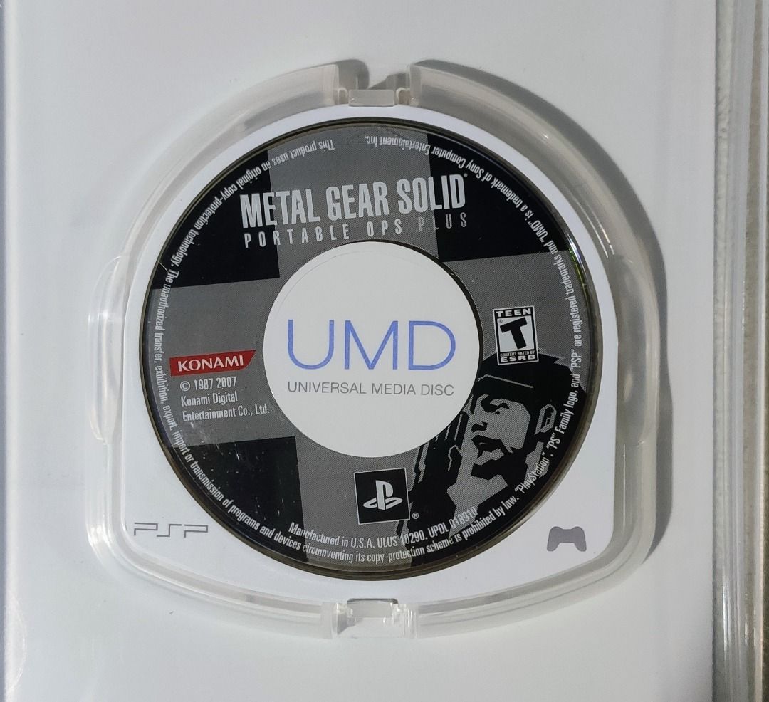 Metal Gear Solid Portable Ops Plus - [PSP Game] [ENGLISH Language] [CIB ...