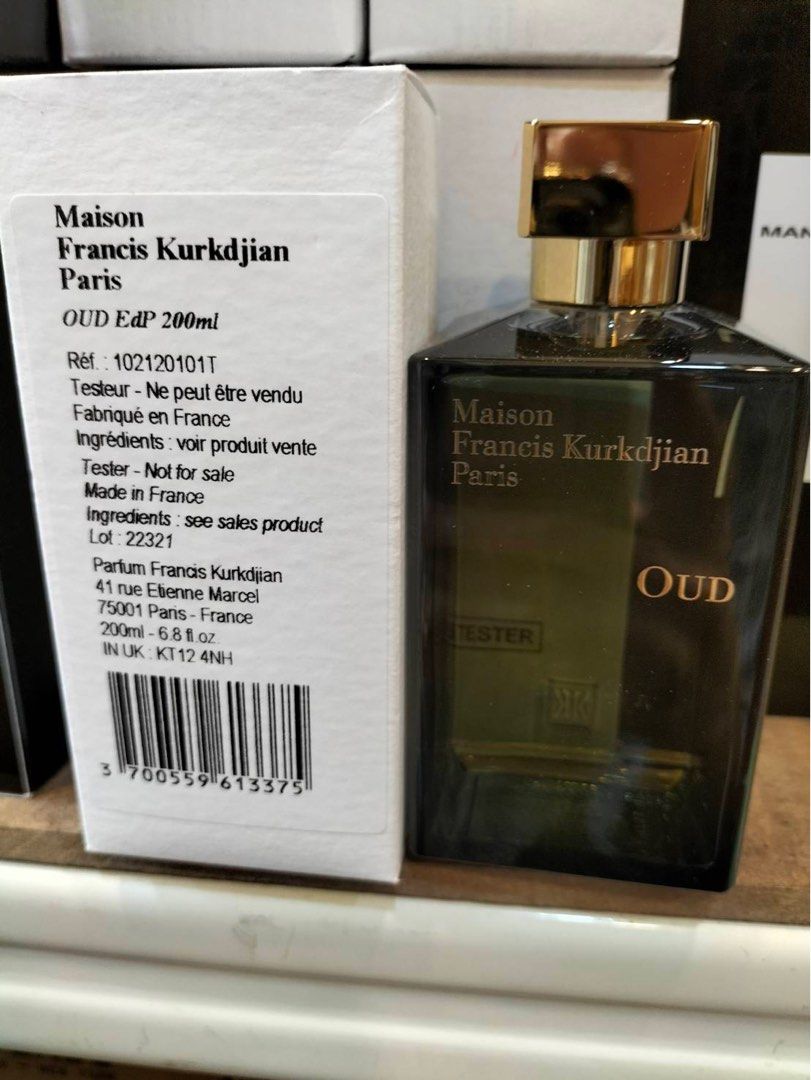 Mfk oud edp 200ml tester, Beauty & Personal Care, Fragrance ...
