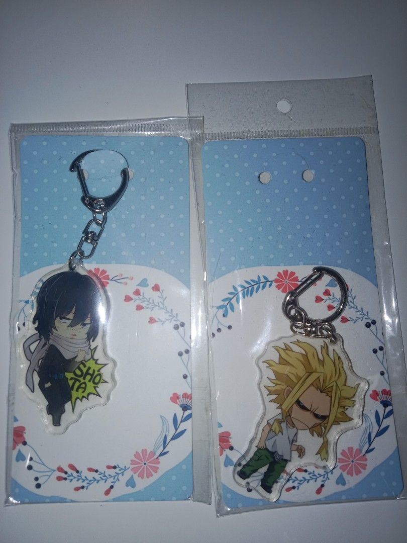 Mha keychains /all might/ aizawa, Hobbies & Toys, Memorabilia ...