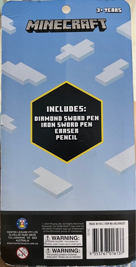 Minecraft stationary set, 興趣及遊戲, 手作＆自家設計, 文具 - Carousell