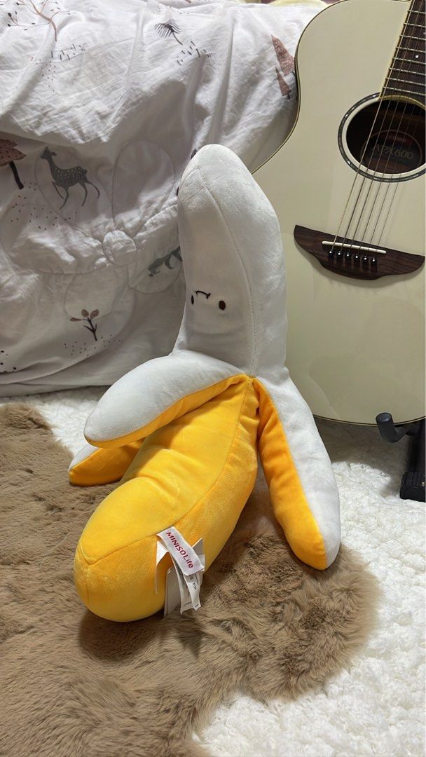 miniso banana plushie, Hobbies & Toys, Toys & Games on Carousell