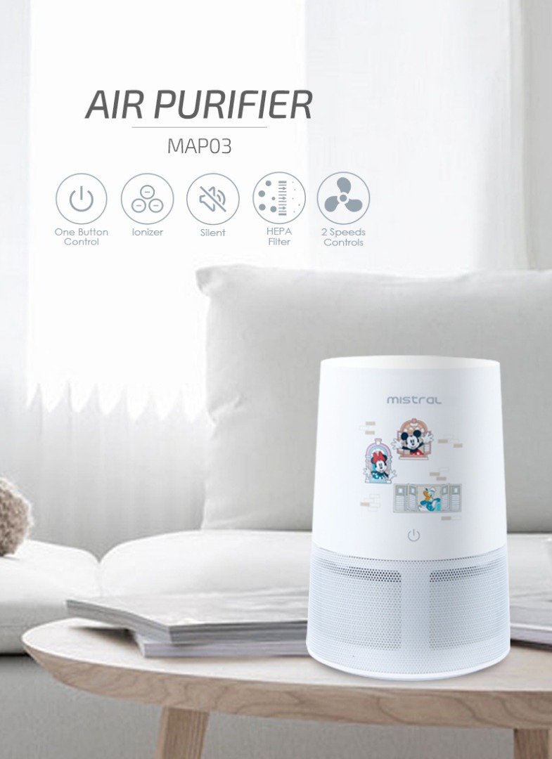 Mistral Disney Air purifier MAPO3, TV & Home Appliances, Air Purifiers ...