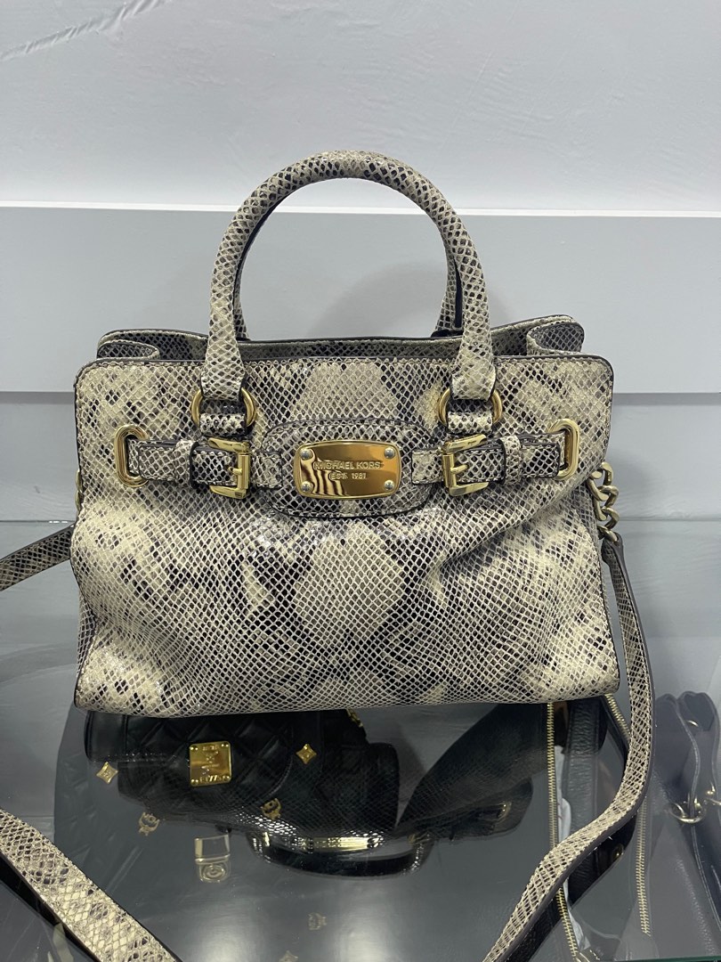 MK Hamilton Python Leather, Luxury, Bags & Wallets on Carousell