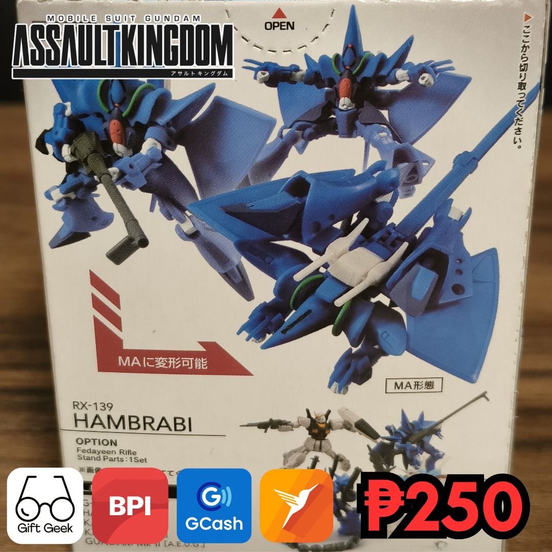 Mobile Suit Gundam Assault Kingdom 9 RX-139 Hambrabi, Hobbies & Toys ...