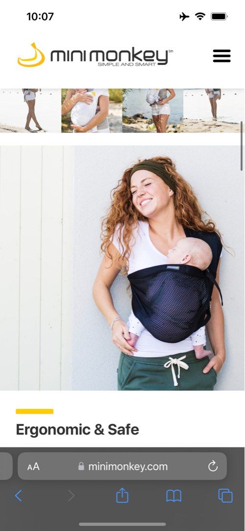 Monkey sling carrier, Babies & Kids, Going Out, Carriers & Slings on ...