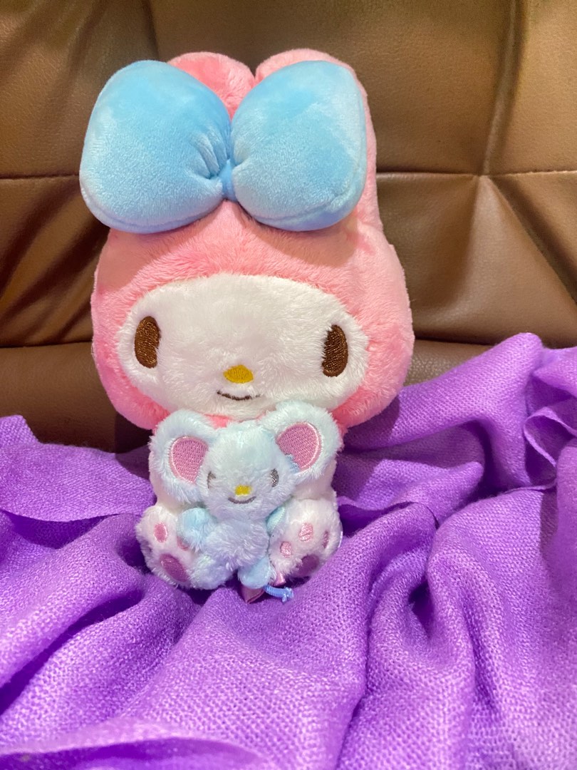 My Melody with Flat plush charm, Hobbies & Toys, Toys & Games on Carousell