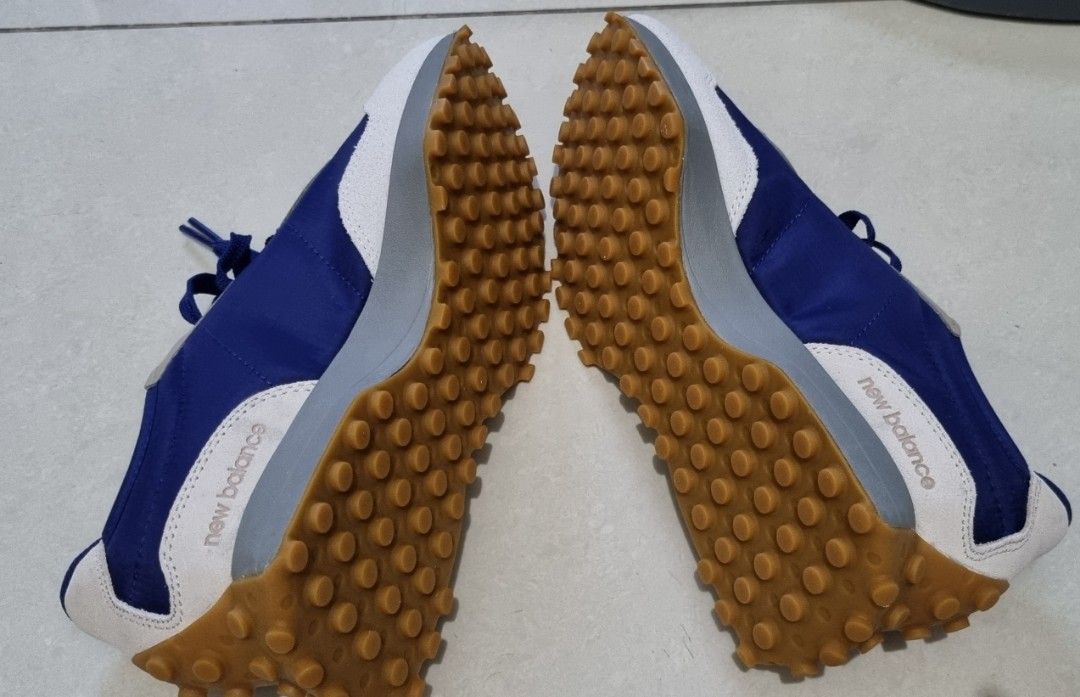 New Balance 327 Mens Running Shoes Blue Surf Beige White Gum Vtg Retro ...