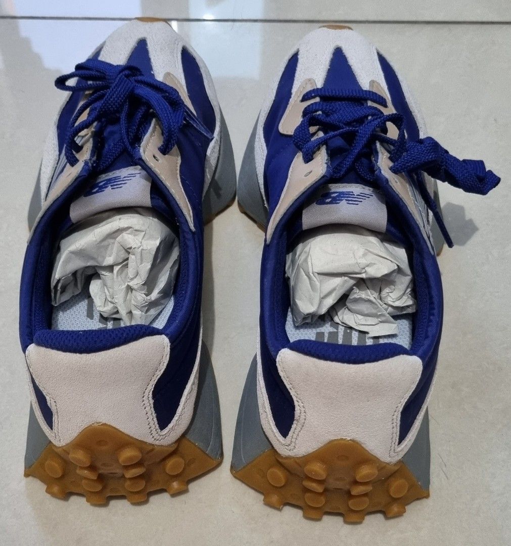 New Balance 327 Mens Running Shoes Blue Surf Beige White Gum Vtg Retro ...