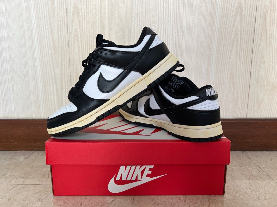 Nike Dunk Low Panda Custom - US9M, Men's Fashion, Footwear, Sneakers on ...
