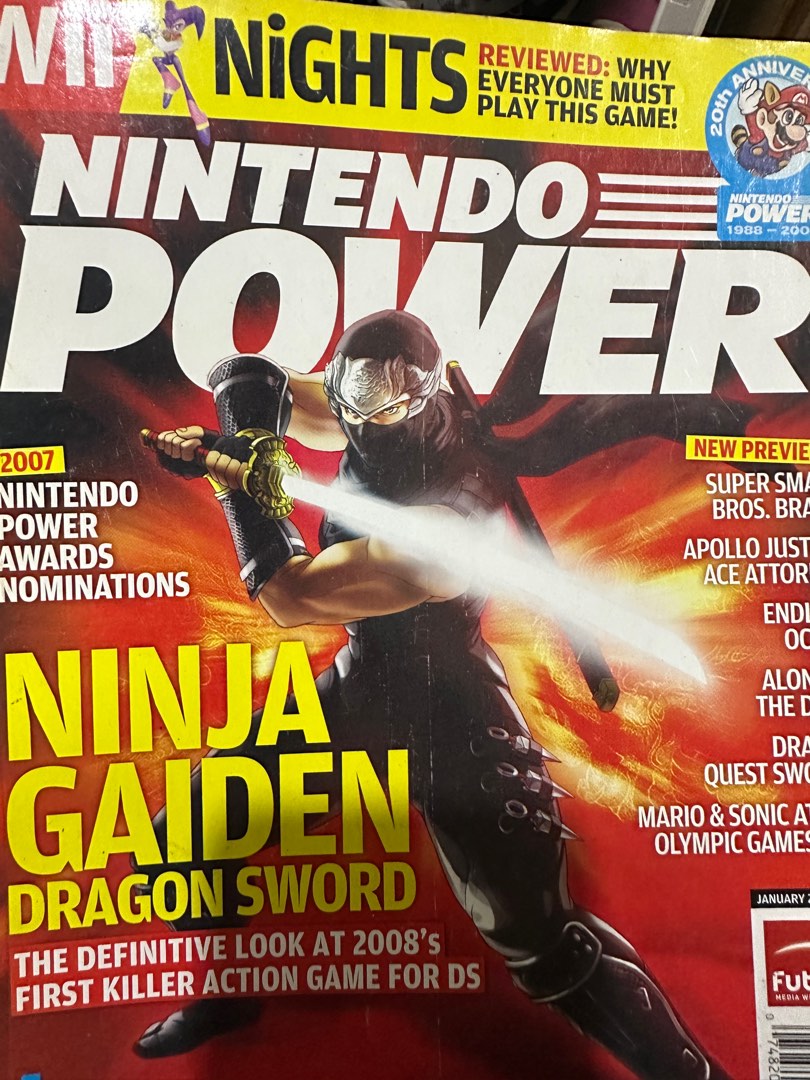 Ninja Gaiden Dragon Sword Nintendo Power Collectors Magazine January 2008, Hobbies & Toys, Books ...