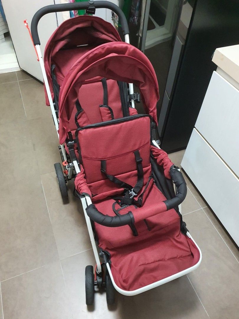 No brand double strolley, Babies & Kids, Going Out, Strollers on Carousell