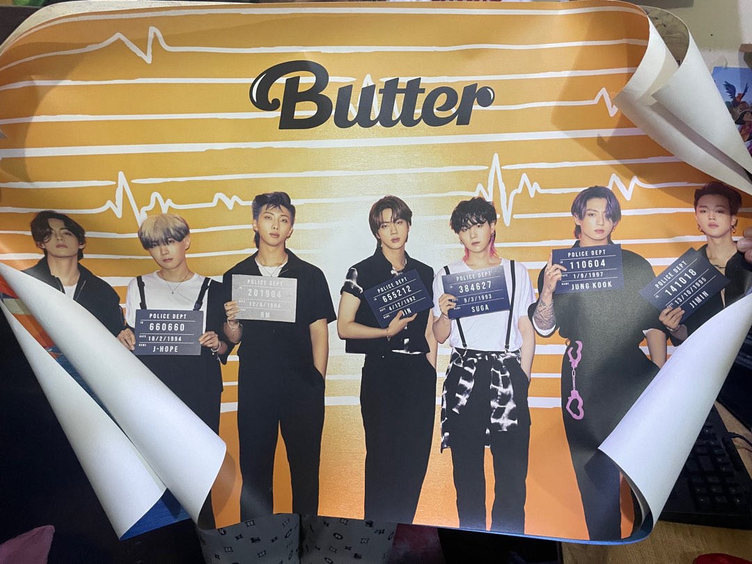 BUY 2 FOR 200 - Official BTS Butter Posters (Jungkook, RM, Taehyung ...
