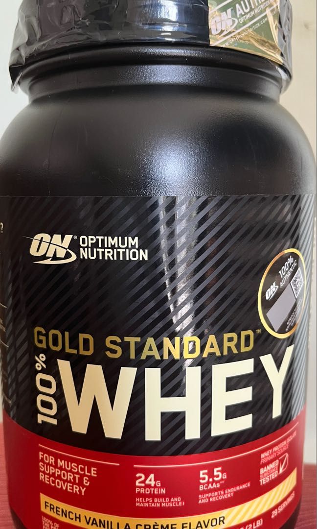 ON whey protein- French vanilla 2 LB, Health & Nutrition, Health ...