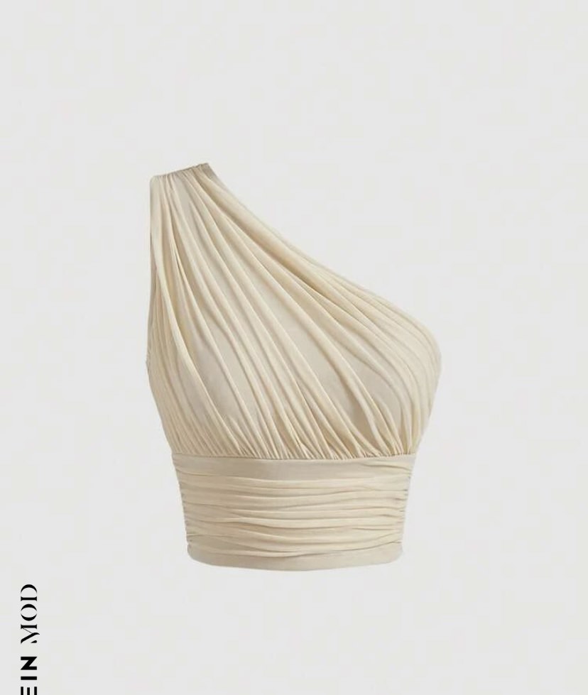 One sided crop top, Women's Fashion, Tops, Others Tops on Carousell