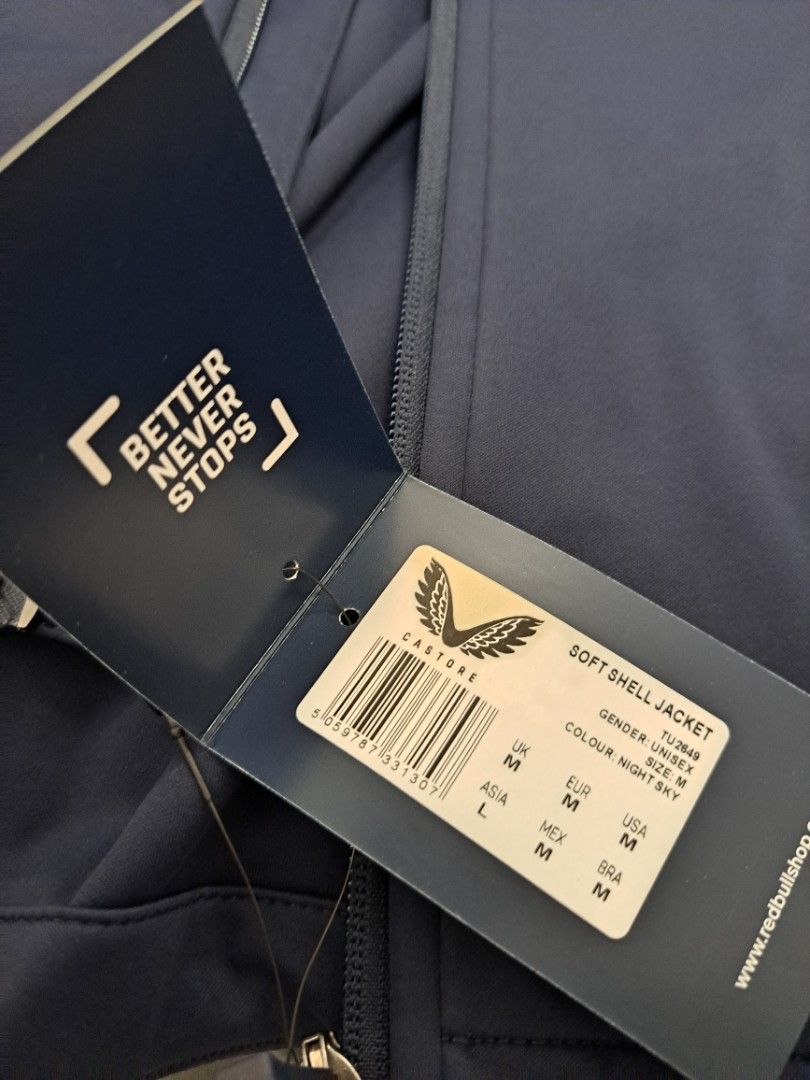 Oracle Red Bull Racing Official Teamline Softshell Jacket, Men's ...