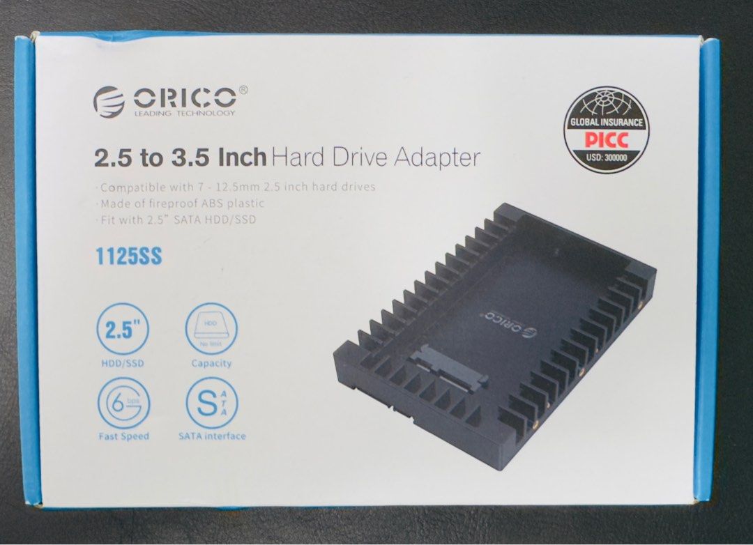 Orico 2.5 to 3.5 Inch HDD Adapter, 電腦＆科技, 電腦周邊及配件, 硬碟及儲存器 - Carousell