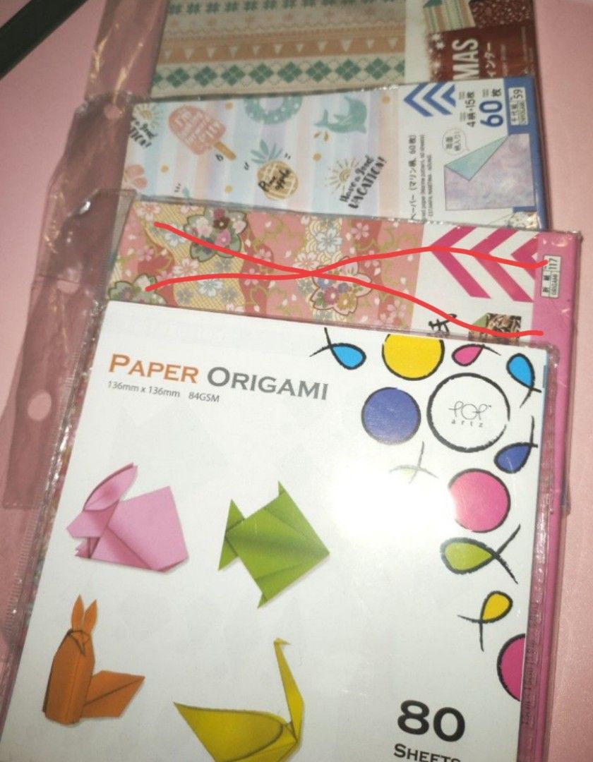 Origami & Craft Paper from stationery shops/Daiso, Hobbies & Toys ...
