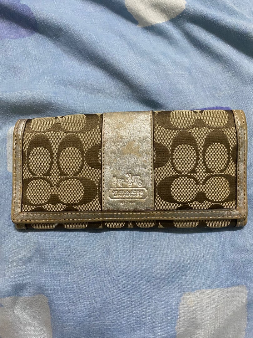 original coach long wallet, Luxury, Bags & Wallets on Carousell