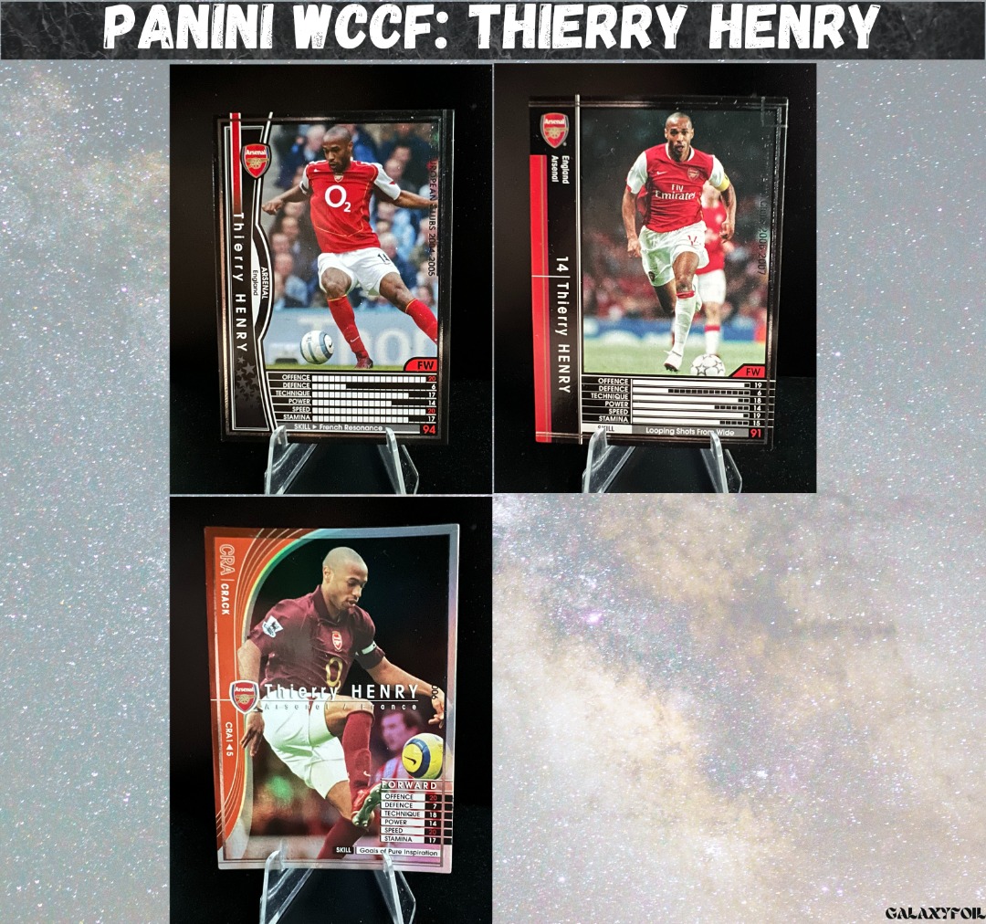 Panini WCCF Cards: Thierry Henry, Hobbies & Toys, Toys & Games on Carousell