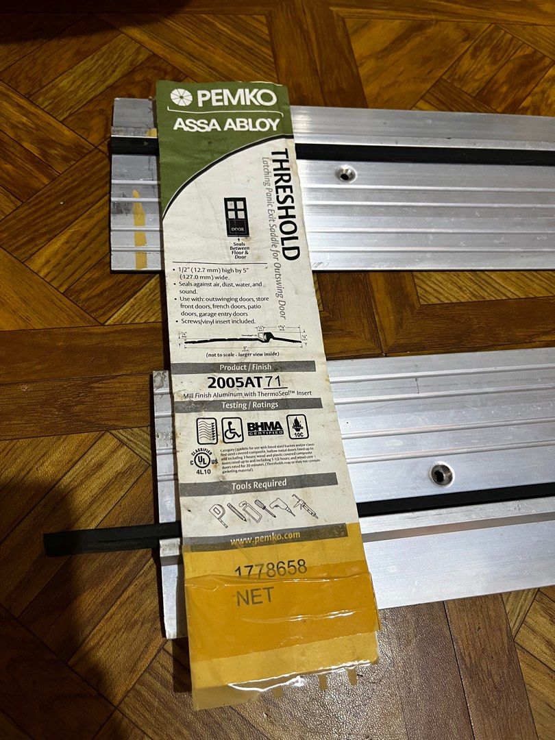 PEMKO Assa Abloy - Threshold 1 set, Commercial & Industrial ...