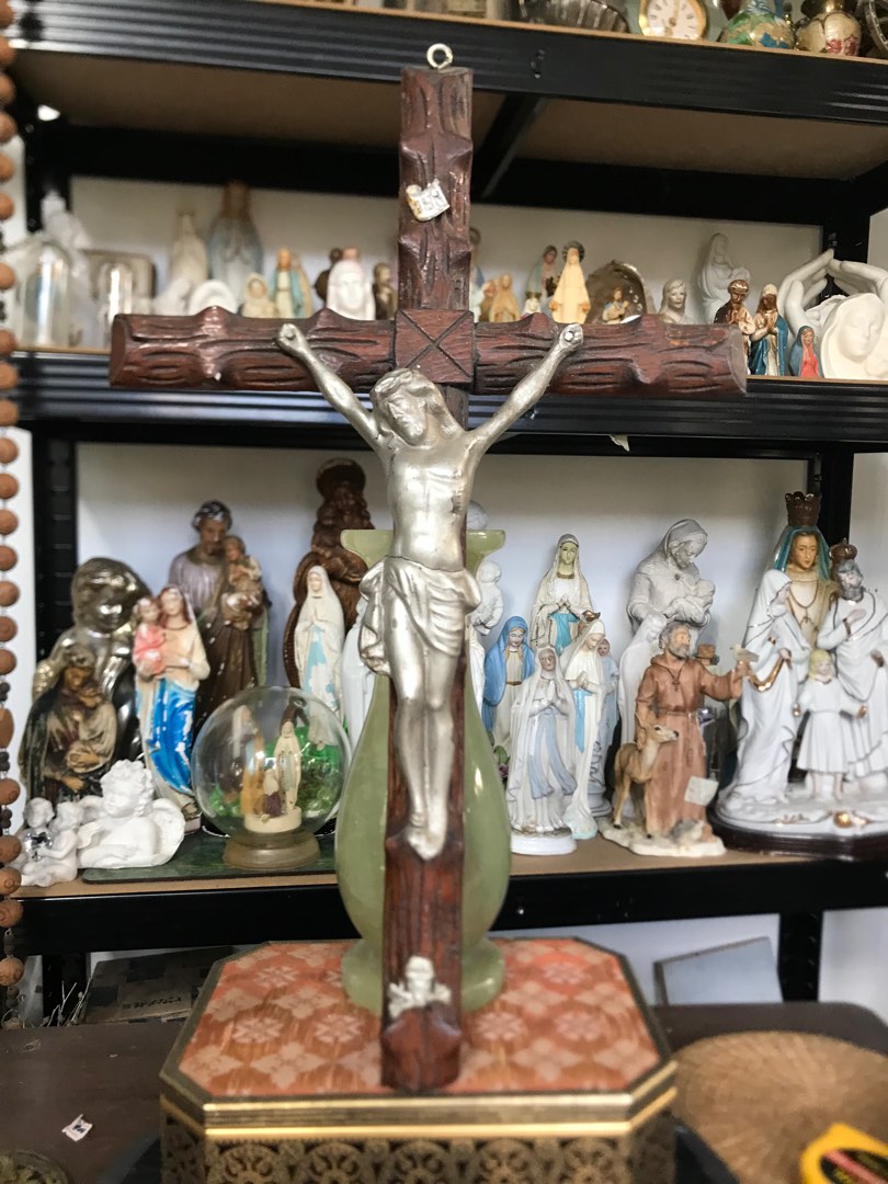 Pewter crucifix, Hobbies & Toys, Memorabilia & Collectibles, Religious ...