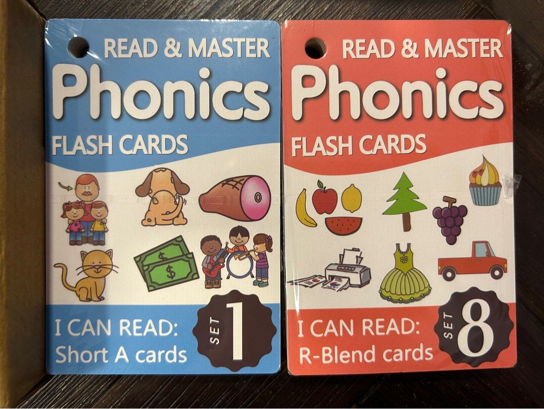 Phonics Flash Cards, Hobbies & Toys, Books & Magazines, Children's ...