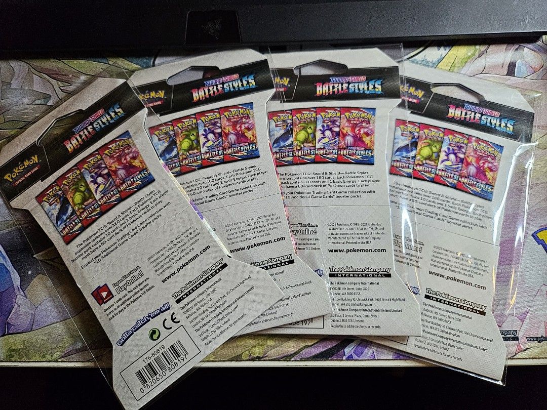 Pokemon Battle Styles Sleeved Booster Pack - Art Sets, Hobbies & Toys ...