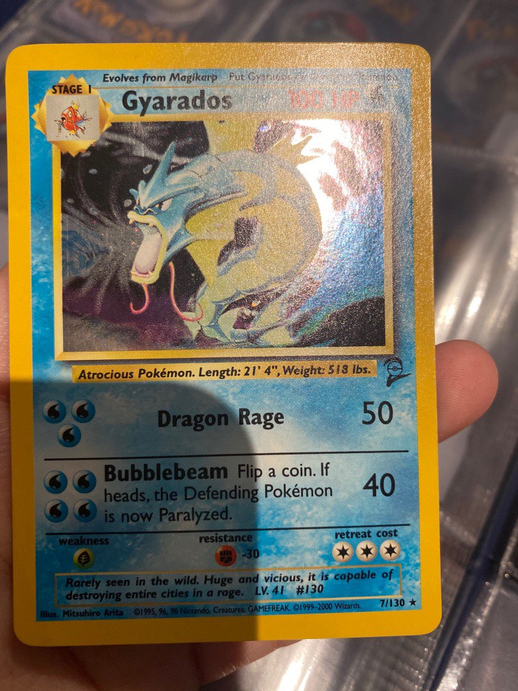 Pokemon cards gyarados, Hobbies & Toys, Toys & Games on Carousell