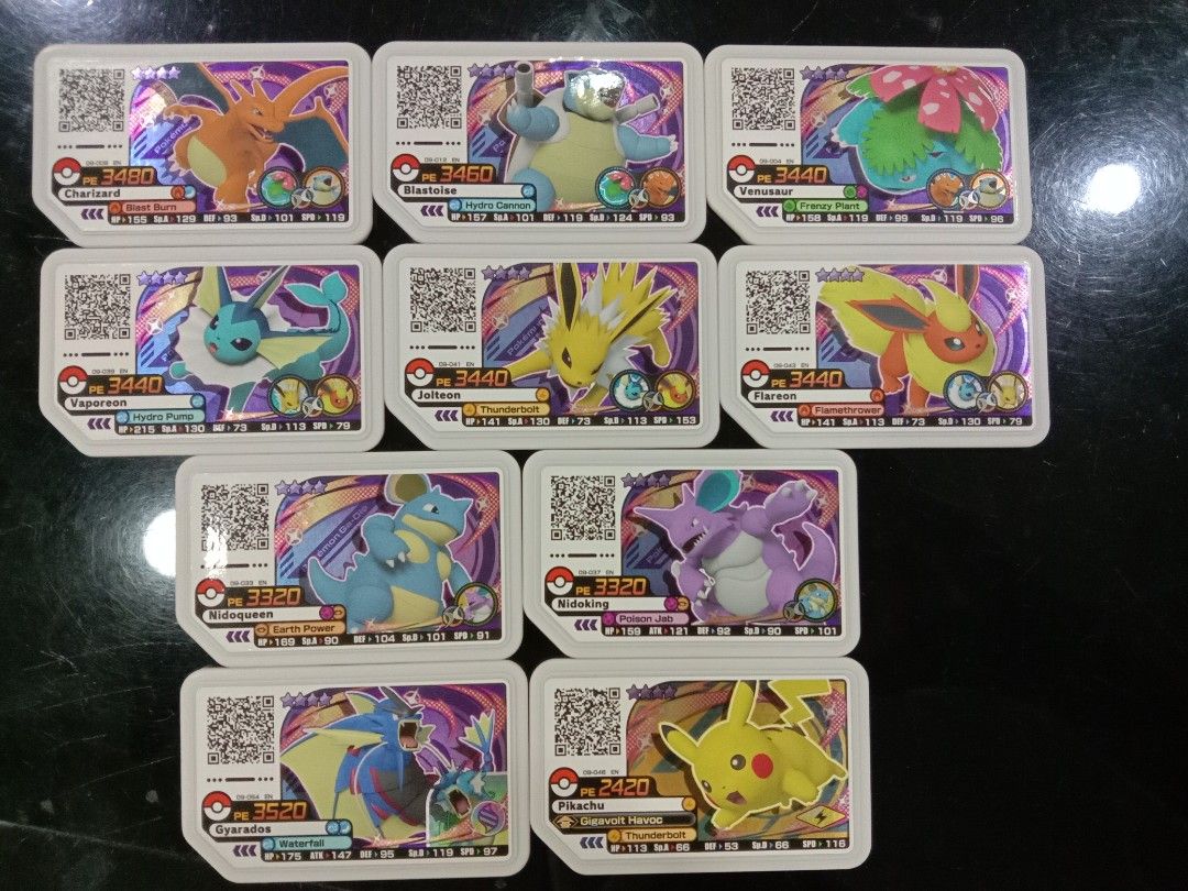 Pokemon Gaole Rush 1 Charizard/Blastoise/Venusaur/Vaporeon/Jolteon ...