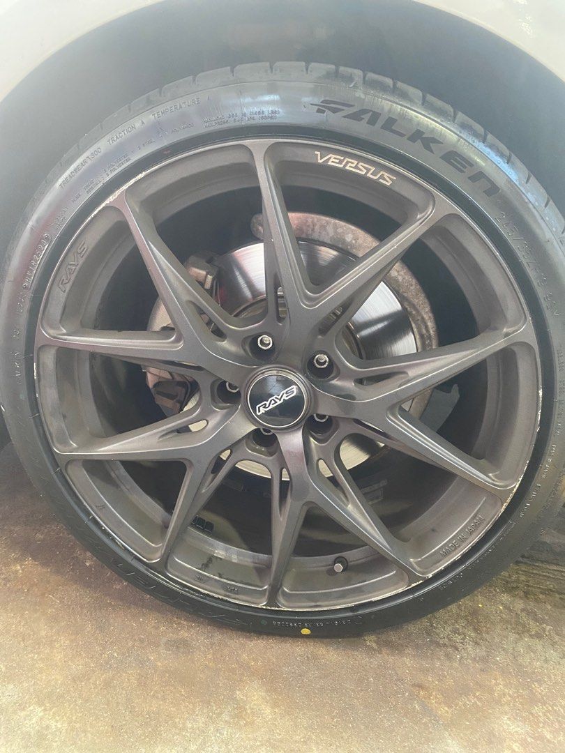 Rays Versus VV21S 19 Inch, Car Accessories, Tyres & Rims on Carousell