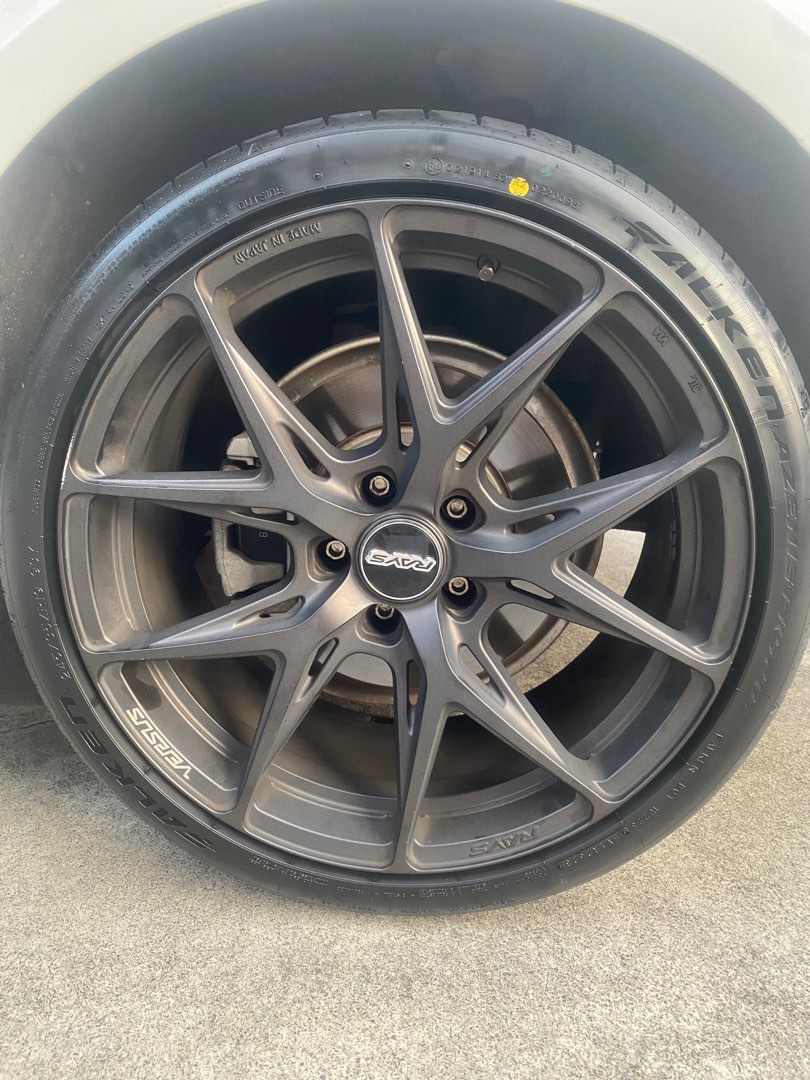 Rays Versus VV21S 19 Inch, Car Accessories, Tyres & Rims on Carousell