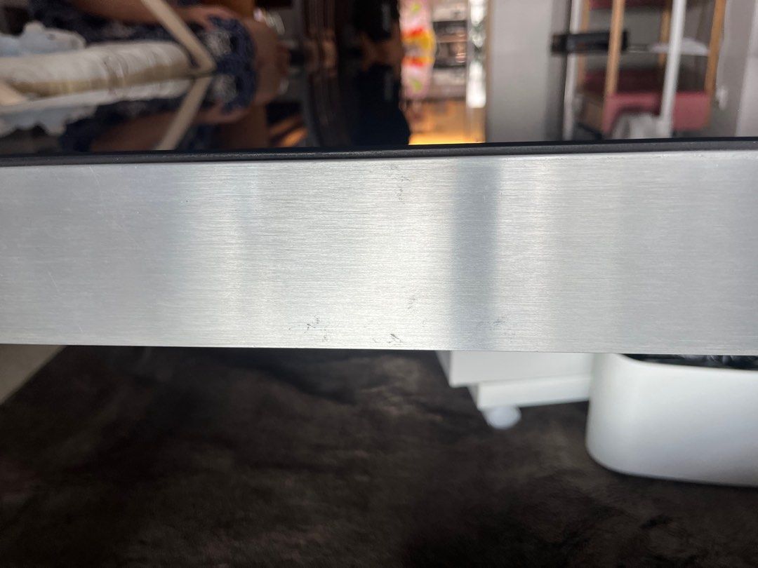 Reflective black glass coffee table, Furniture & Home Living, Furniture ...