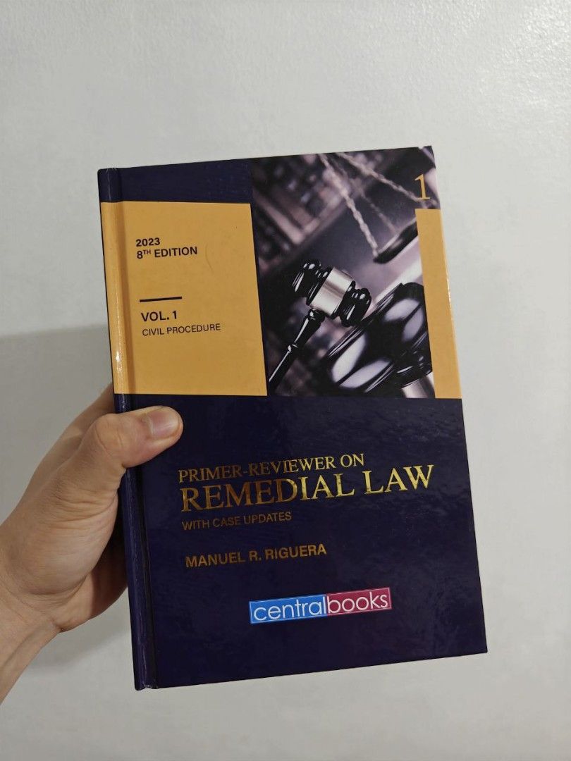 Remedial Law Reviewer Vol. 1 Riguera, Hobbies & Toys, Books & Magazines ...