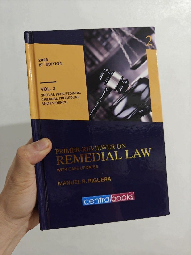 Remedial Law Reviewer Vol. 2 Riguera, Hobbies & Toys, Books & Magazines ...