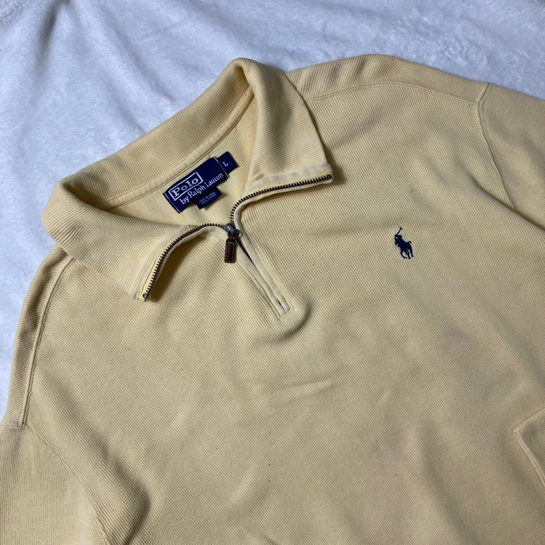 RL Qzip Light Yellow - Large, Men's Fashion, Coats, Jackets and ...