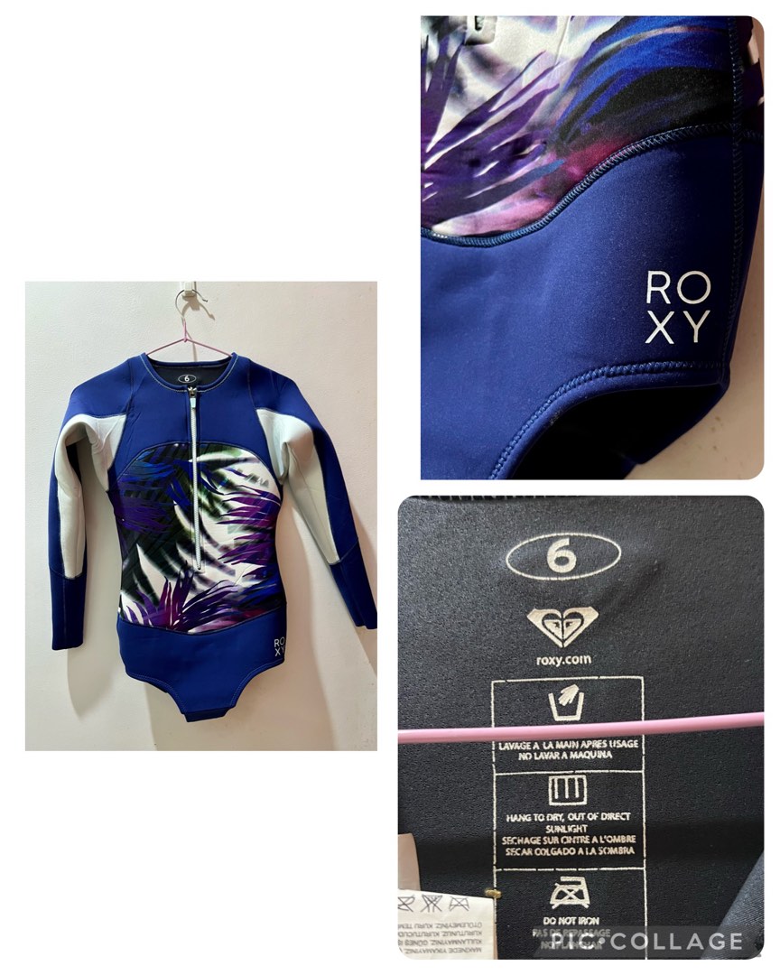 Roxy Wetsuit, Women's Fashion, Swimwear, Rash guard on Carousell