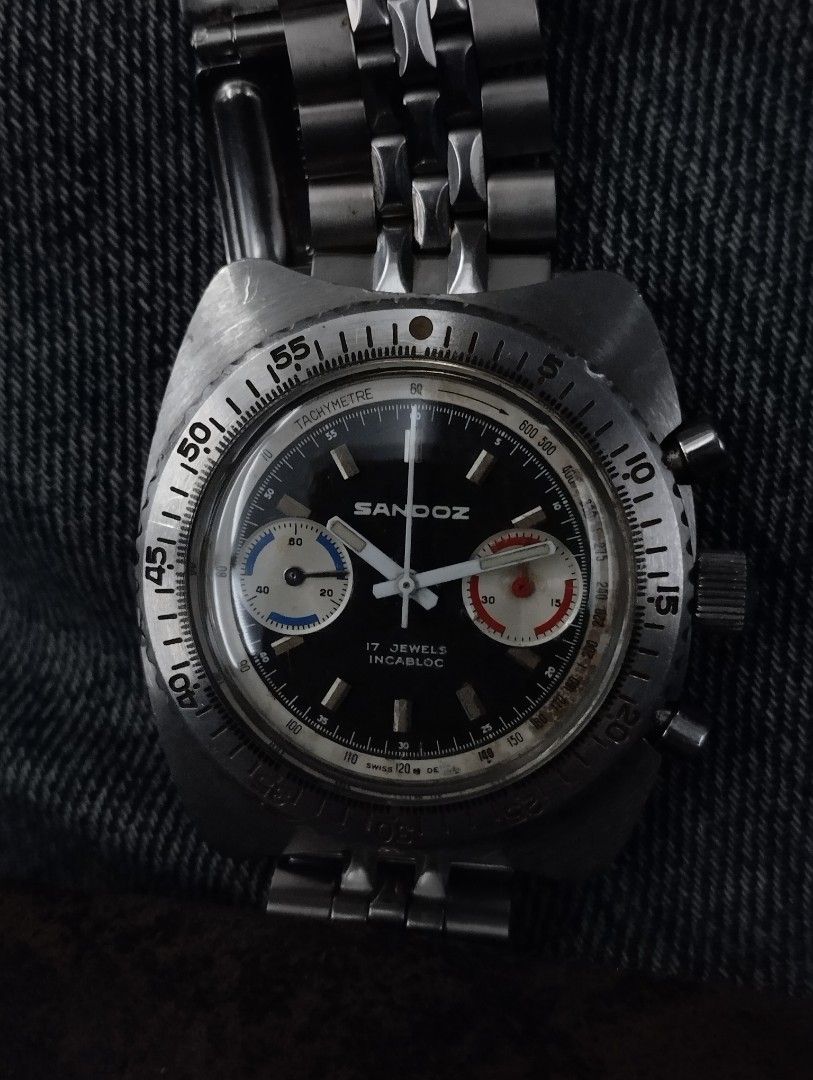 Sandoz chronograph diver lock, Men's Fashion, Watches & Accessories ...