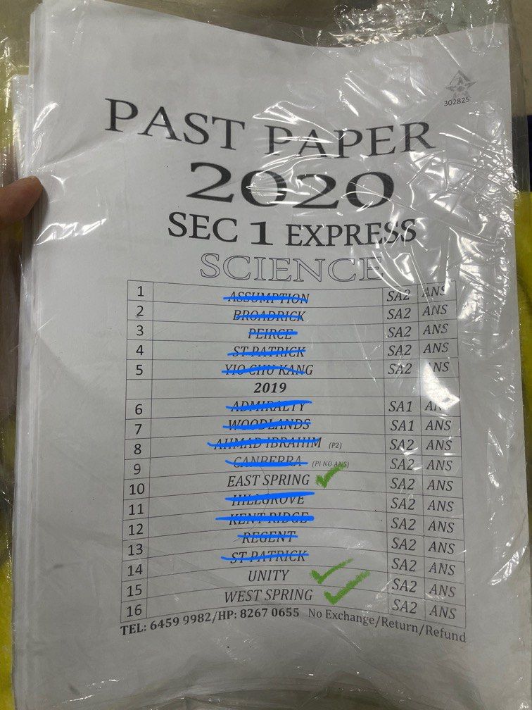 sec 1 science past papers, Hobbies & Toys, Books & Magazines ...