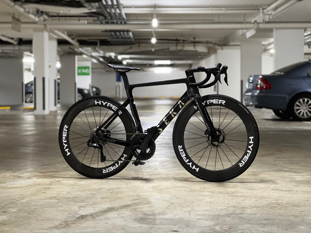 Seka Exceed RDC Full Carbon Road Bike Size M Ultegra R8170 di2 Winspace Hyper Wheels 65mm ...
