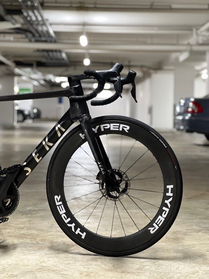 Seka Exceed RDC Full Carbon Road Bike Size M Ultegra R8170 di2 Winspace Hyper Wheels 65mm ...