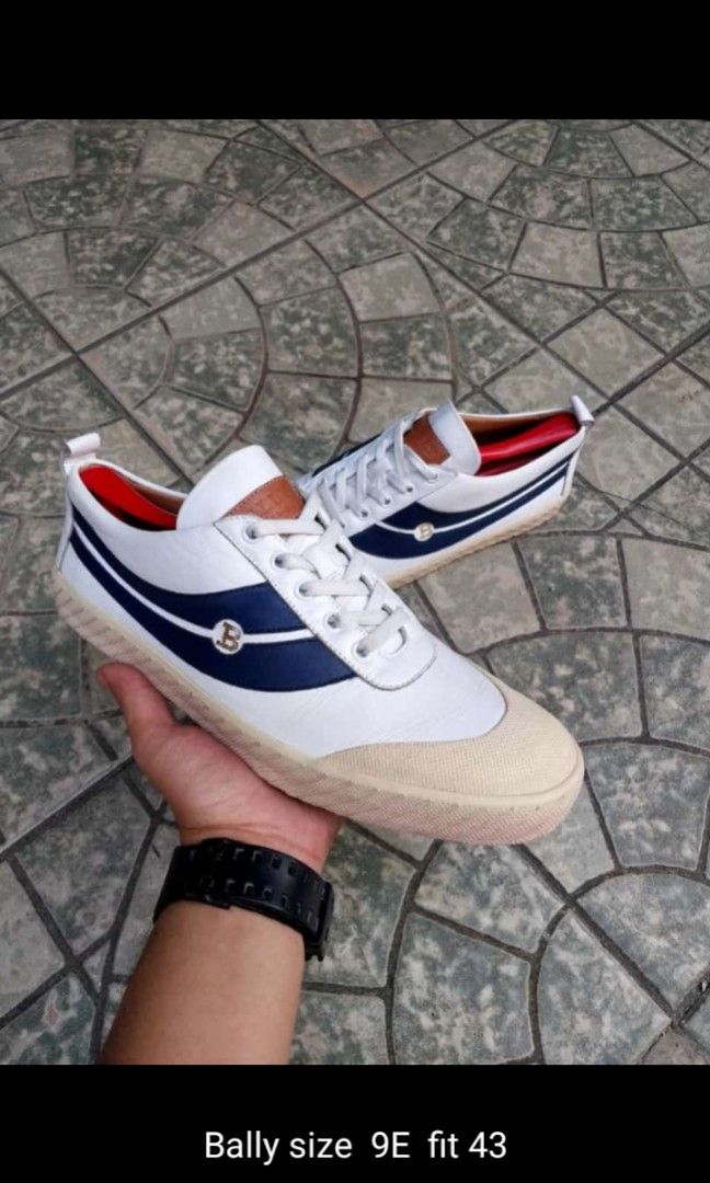 Sepatu seneker merk Bally, Fesyen Pria, Sepatu , Sneakers di Carousell