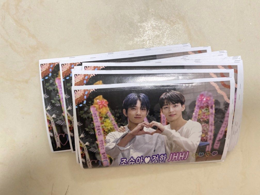 Seventeen 自印貼紙sticker Jeonghan Joshua, 興趣及遊戲, 收藏品及紀念品, 韓流 - Carousell