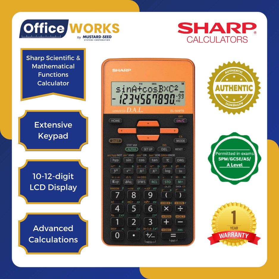 Sharp EL-509T- Scientific Calculator, Mobile Phones & Gadgets, Other ...
