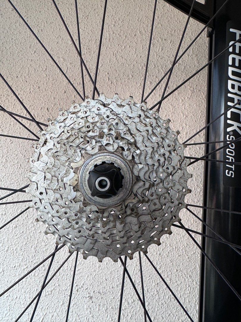 Shimano XTR Hub 9 Speed Wheelset with 9Speed Cassette, Sports Equipment ...