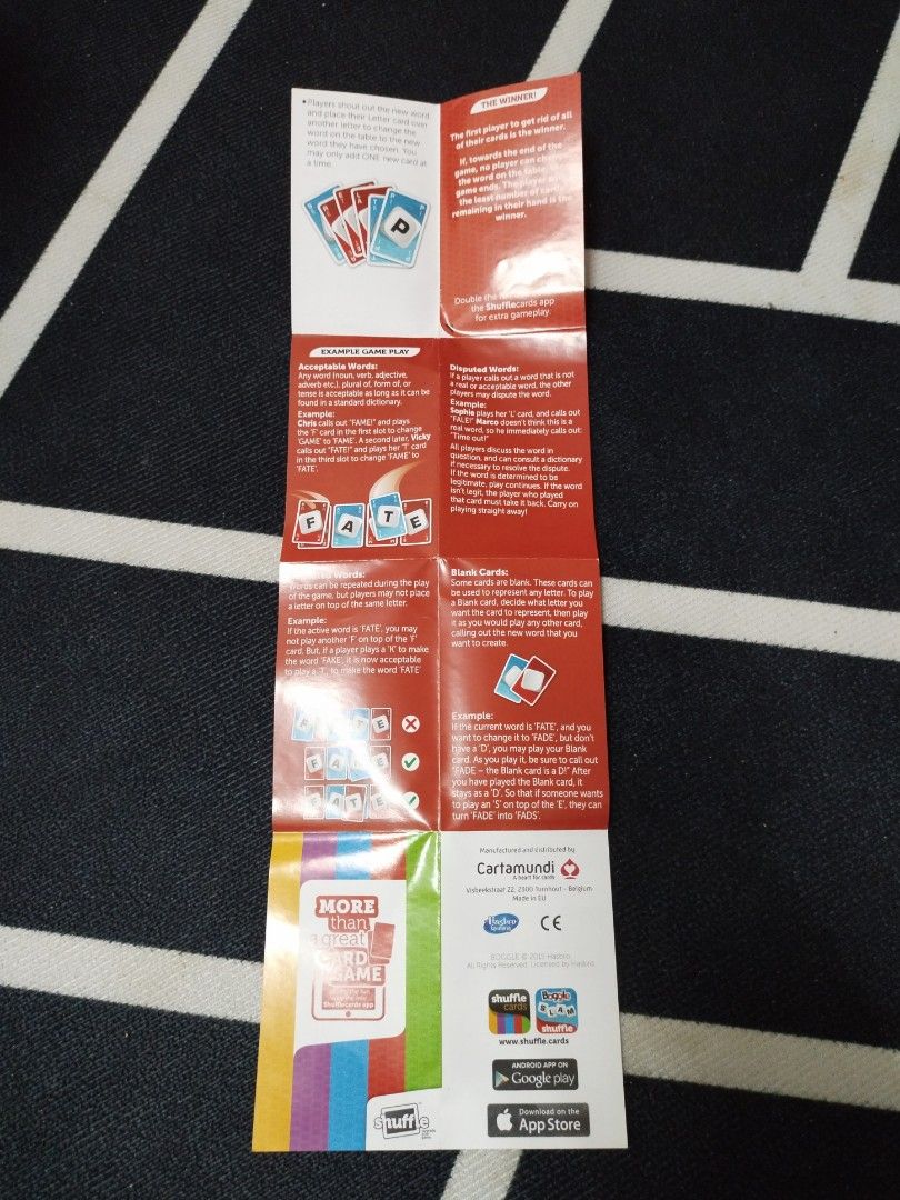 Shuffle Cards Boggle Slam, Hobbies & Toys, Toys & Games on Carousell